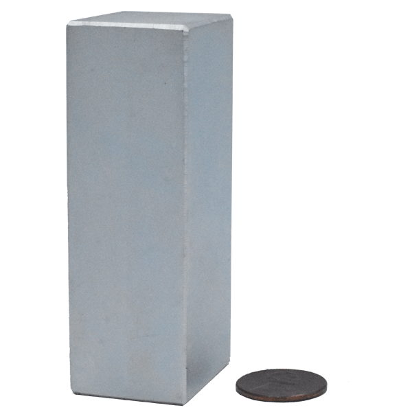 Neodymium Rectangle Magnet 76.20mm L x 25.40mm W x 31.75mm th N50 ...