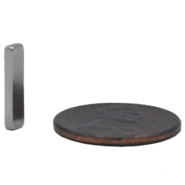 Neodymium Rectangle Magnet 12.70mm L x 3.17mm W x 1.58mm th N40 ...